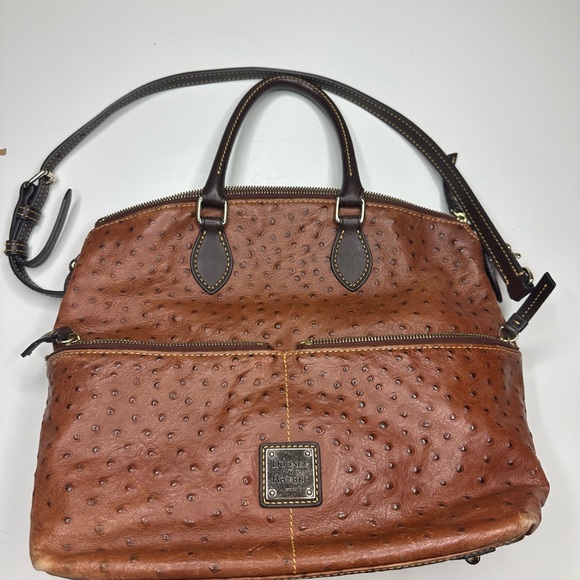 Dooney & Bourke | Bags | Dooney Burk Leather Ostrich Bag | Poshmark